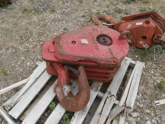 Johnson 70 Ton 3 Sheave Hook Block :: North East Equipment Distributors ...